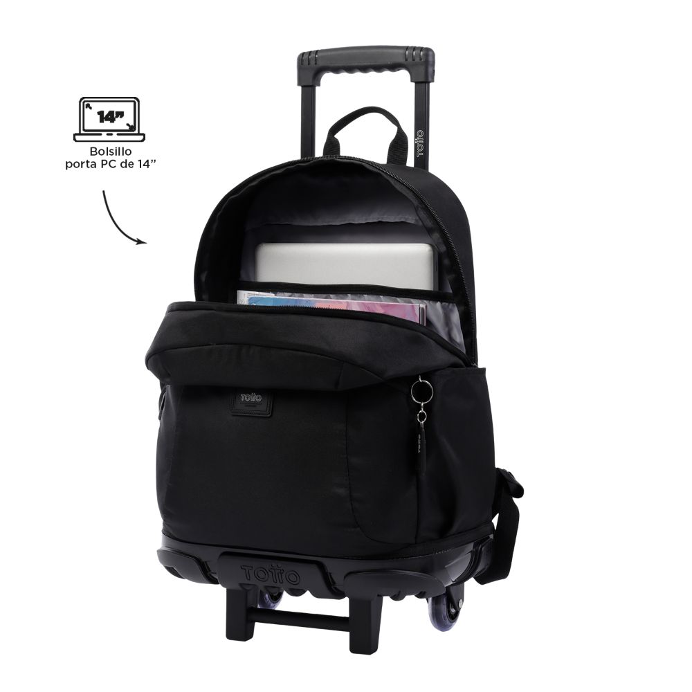 Mochila Con Ruedas Trik Totto Negro | Totto - TottoCL-rediseno