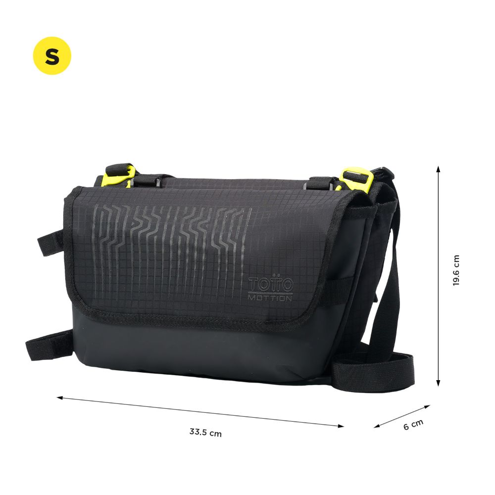 Bolso Totto Mottion Fram Mediano Negro/Black 231 N01 - TottoCL-rediseno