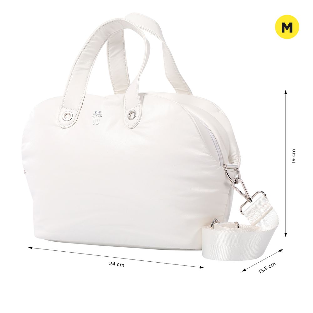 Cartera Crossbody Hand Bag Eva M Bright White | Totto - TottoCL-rediseno