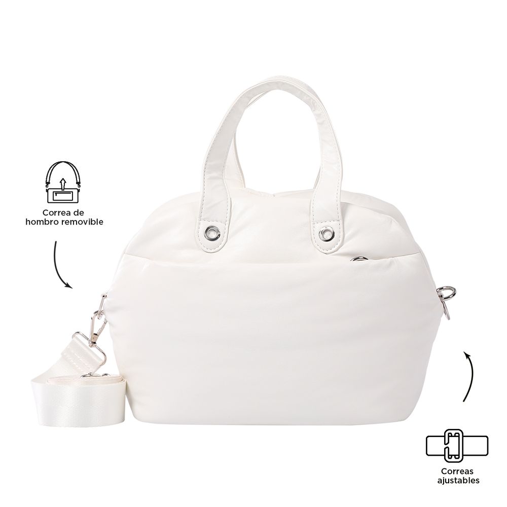 Cartera Crossbody Hand Bag Eva M Bright White | Totto - TottoCL-rediseno