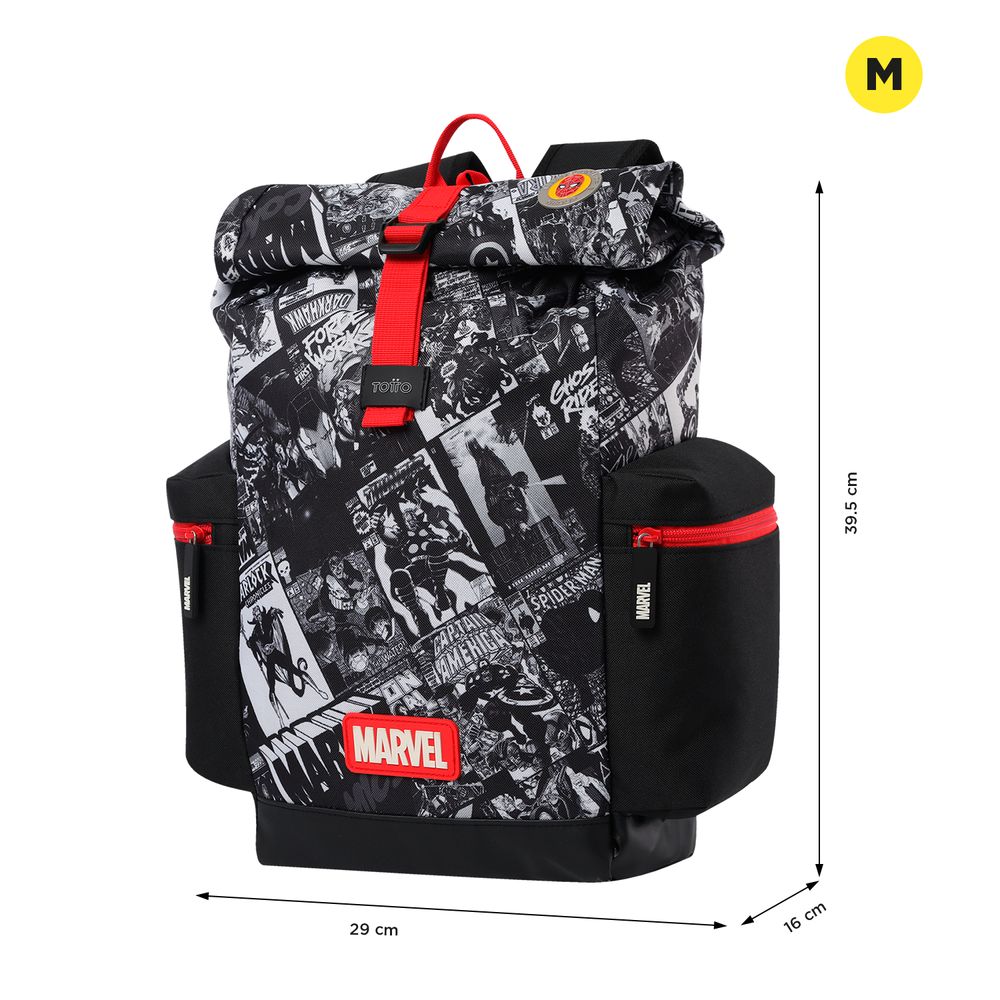 Mochila Para Hombre Marvel Comic Negro | Totto - TottoCL-rediseno