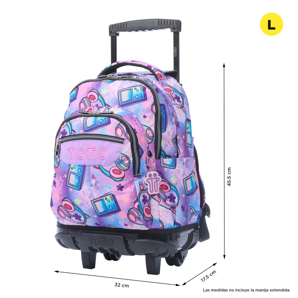 Mochila Escolar con Ruedas Bomper Renglon Meowsical | Totto - TottoCL ...